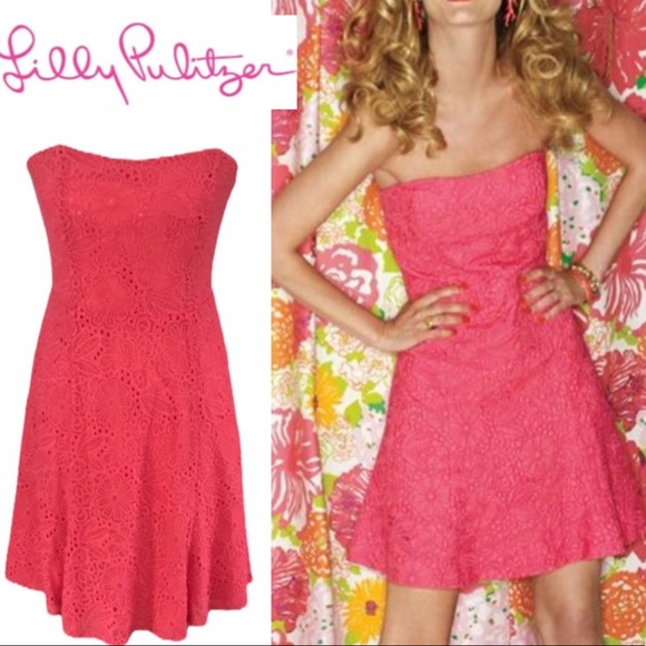Lilly Pulitzer | Dresses | Lilly Pulitzer Strapless Vicki Dress In ...